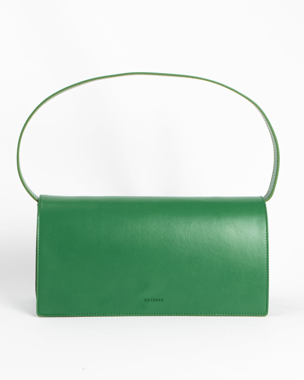 Neroli Basilico: Green Leather Shoulder Bag, Made in Italy – Euterpe Studio